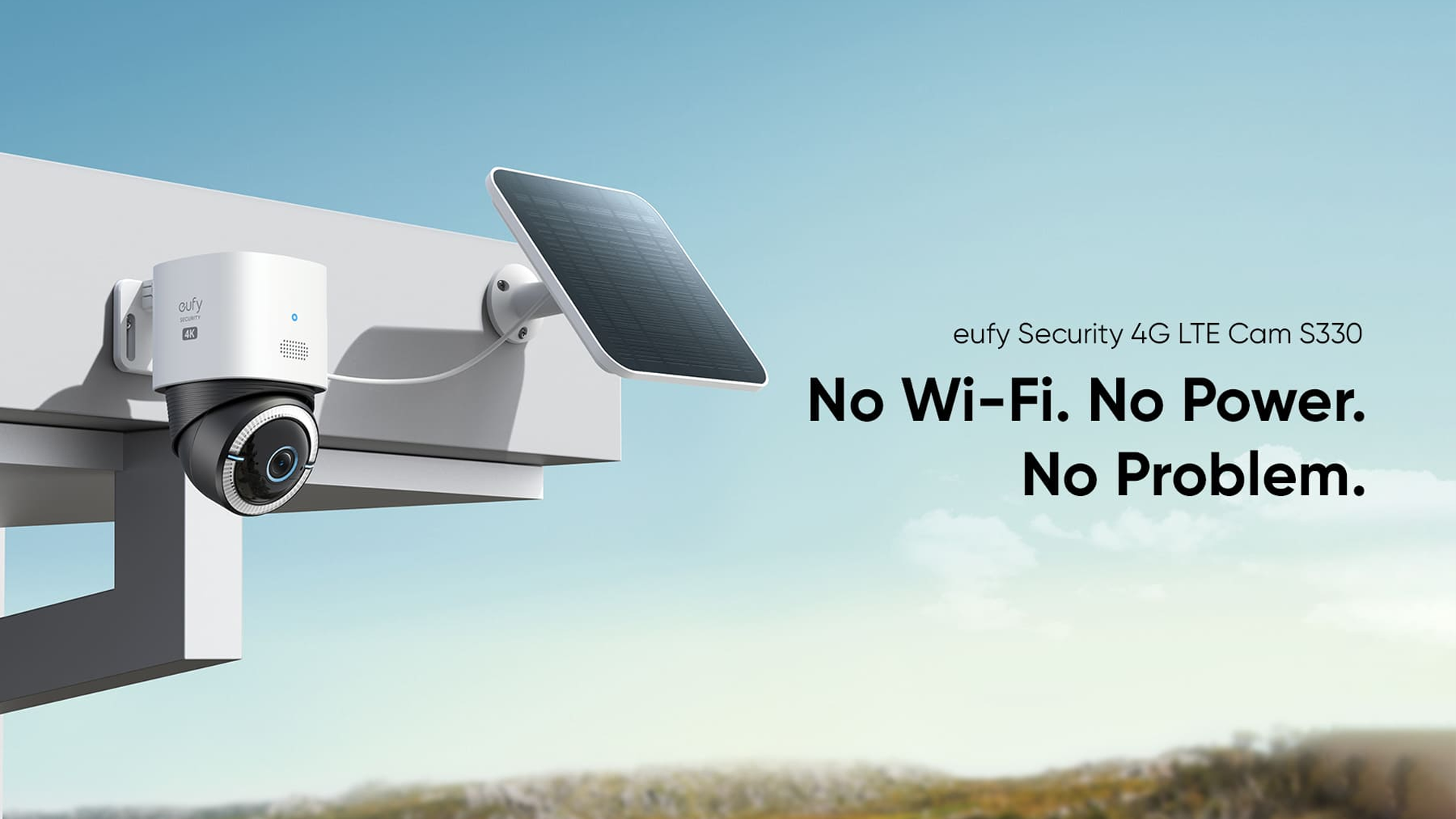 Eufy 4K Security 4G WiFi Outdoor Cam with Solar. T86P2C21 - Bing Lee