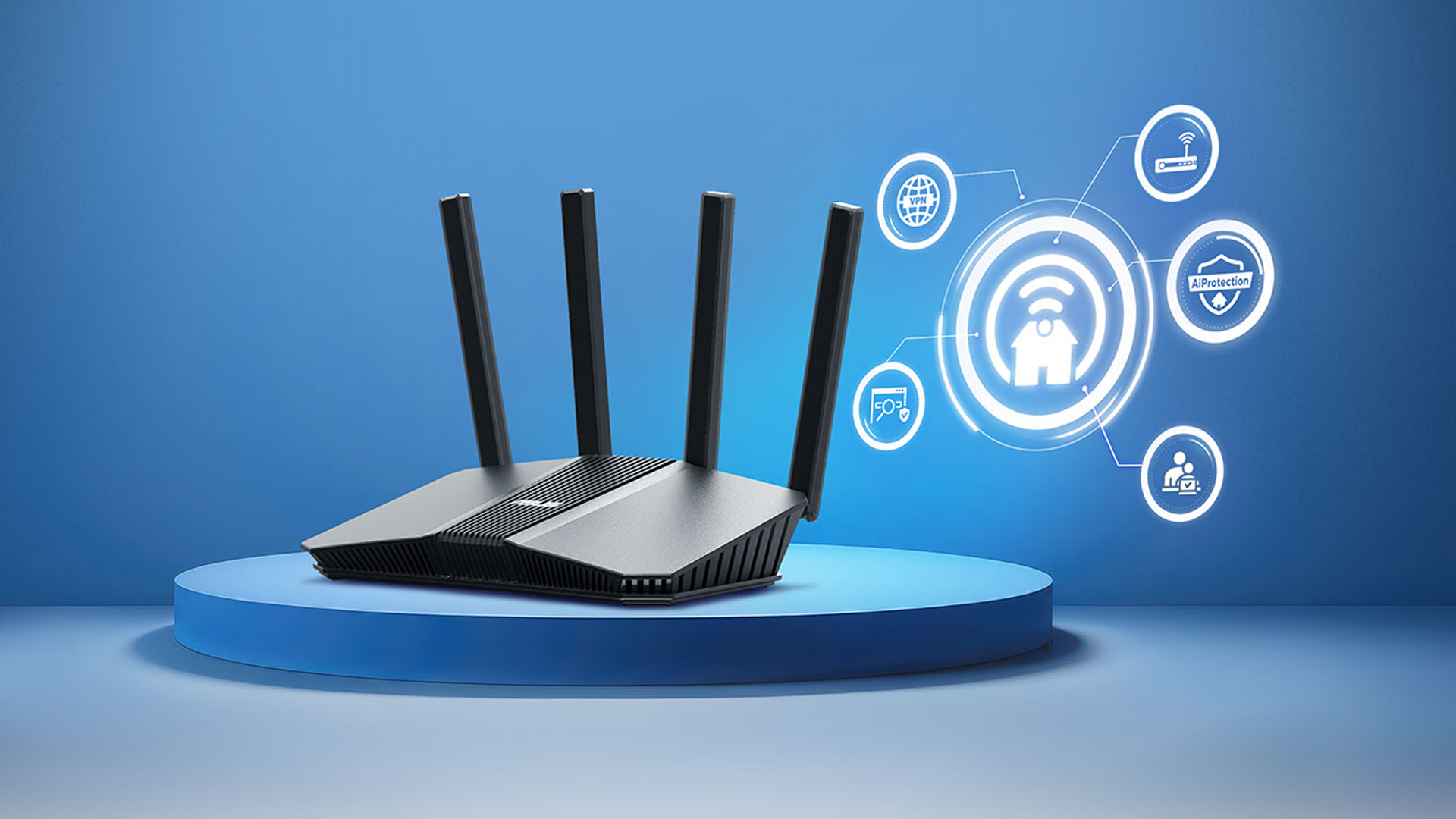 Asus WiFi 7 Dual-Band Extendable Router RT-BE82U - Bing Lee