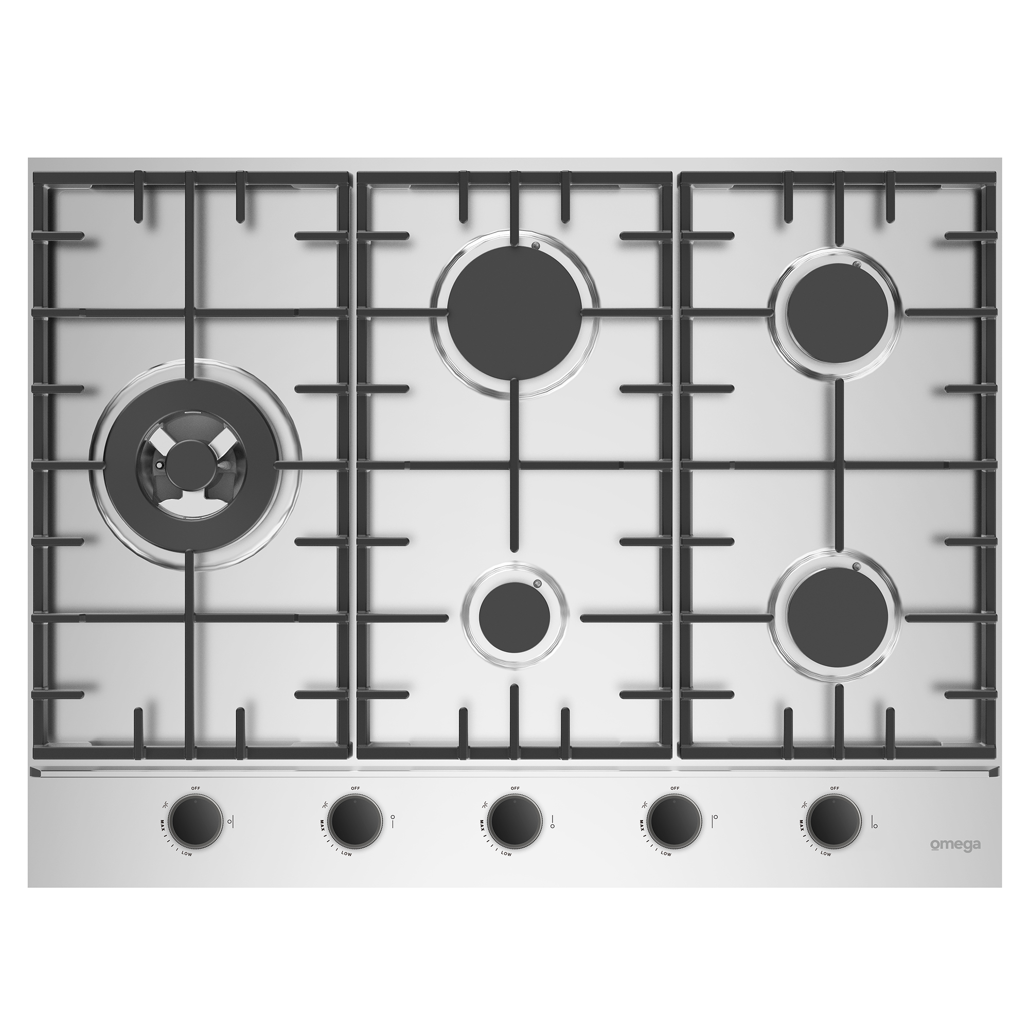 Omega 70cm Gas Cooktop - Stainless Steel. OCG705WX - Buy Online with ...