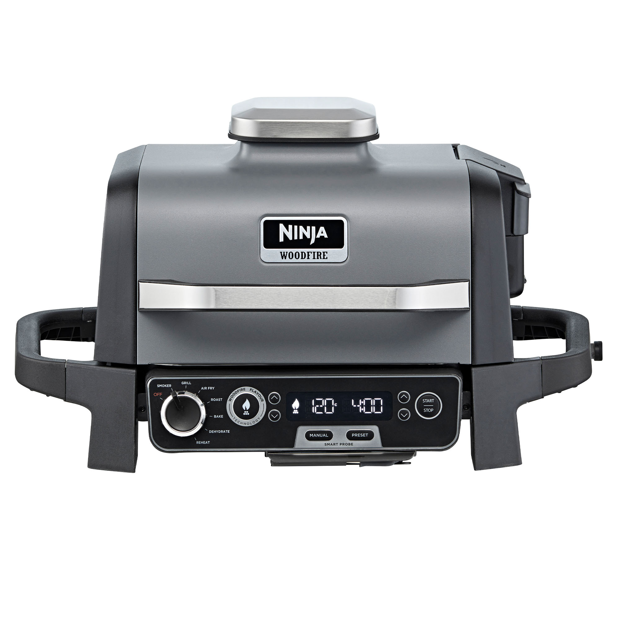 Ninja Outdoor Woodfire Electric BBQ Grill & Smoker with Smart Probe ...