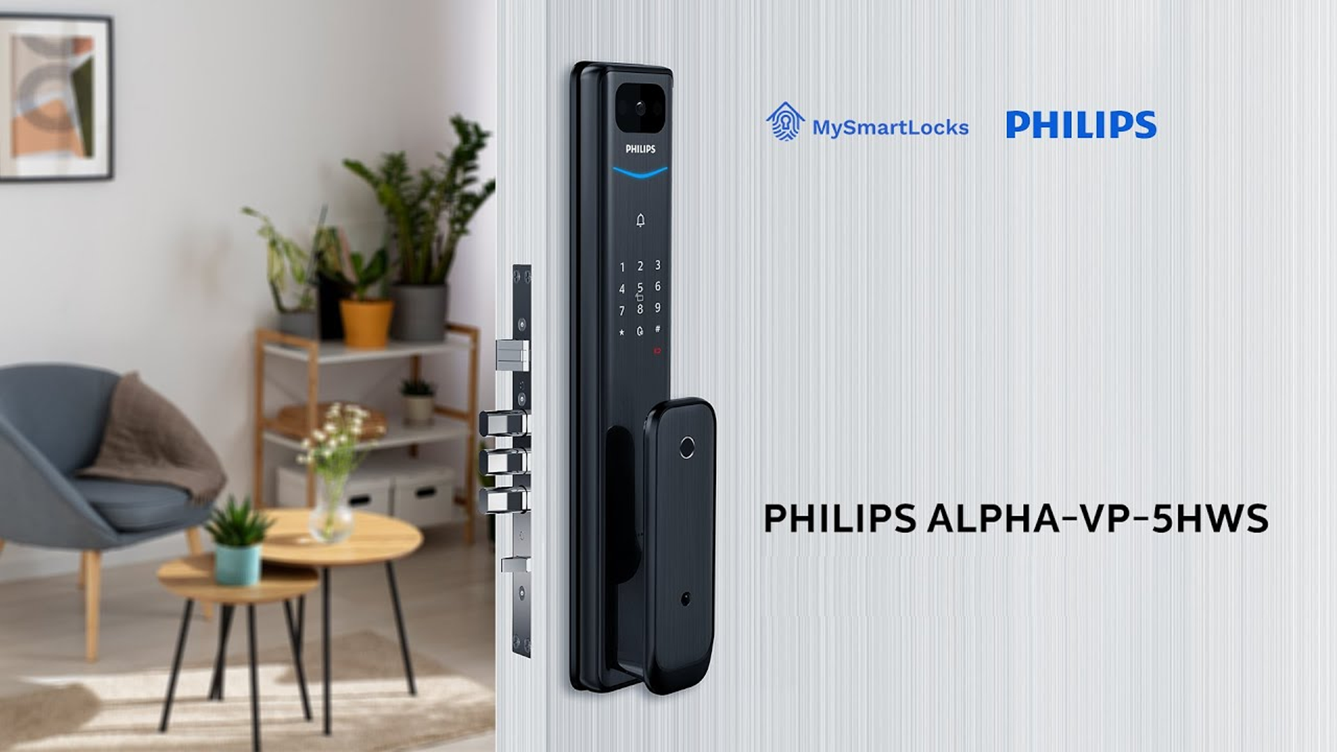 Philips Smart Wi-Fi Remote Video Intercom Mortise Door Lock - Copper ...