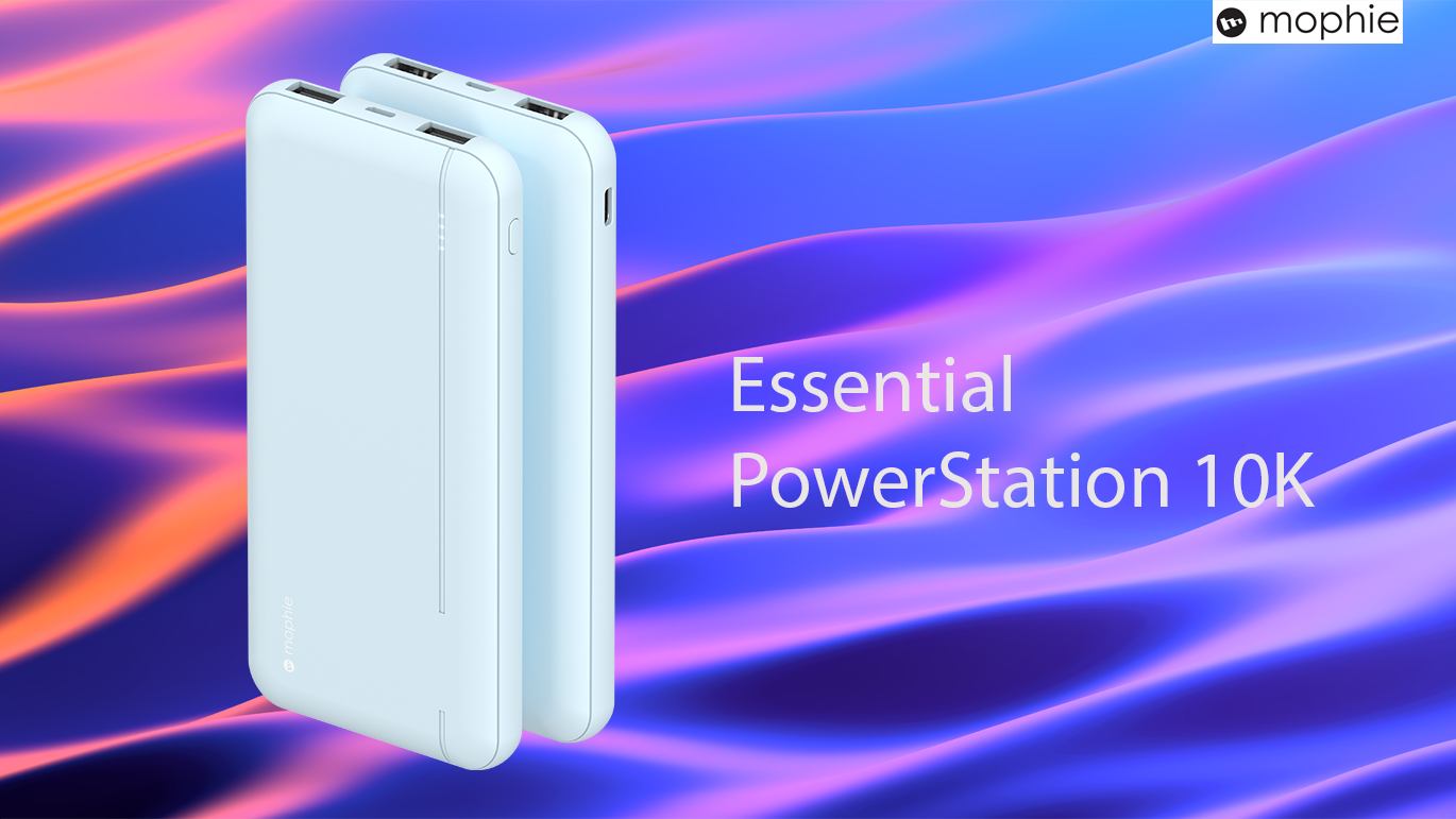 Mophie Essential PowerStation 10K - Blue. 401113394 - Bing Lee - Bing Lee