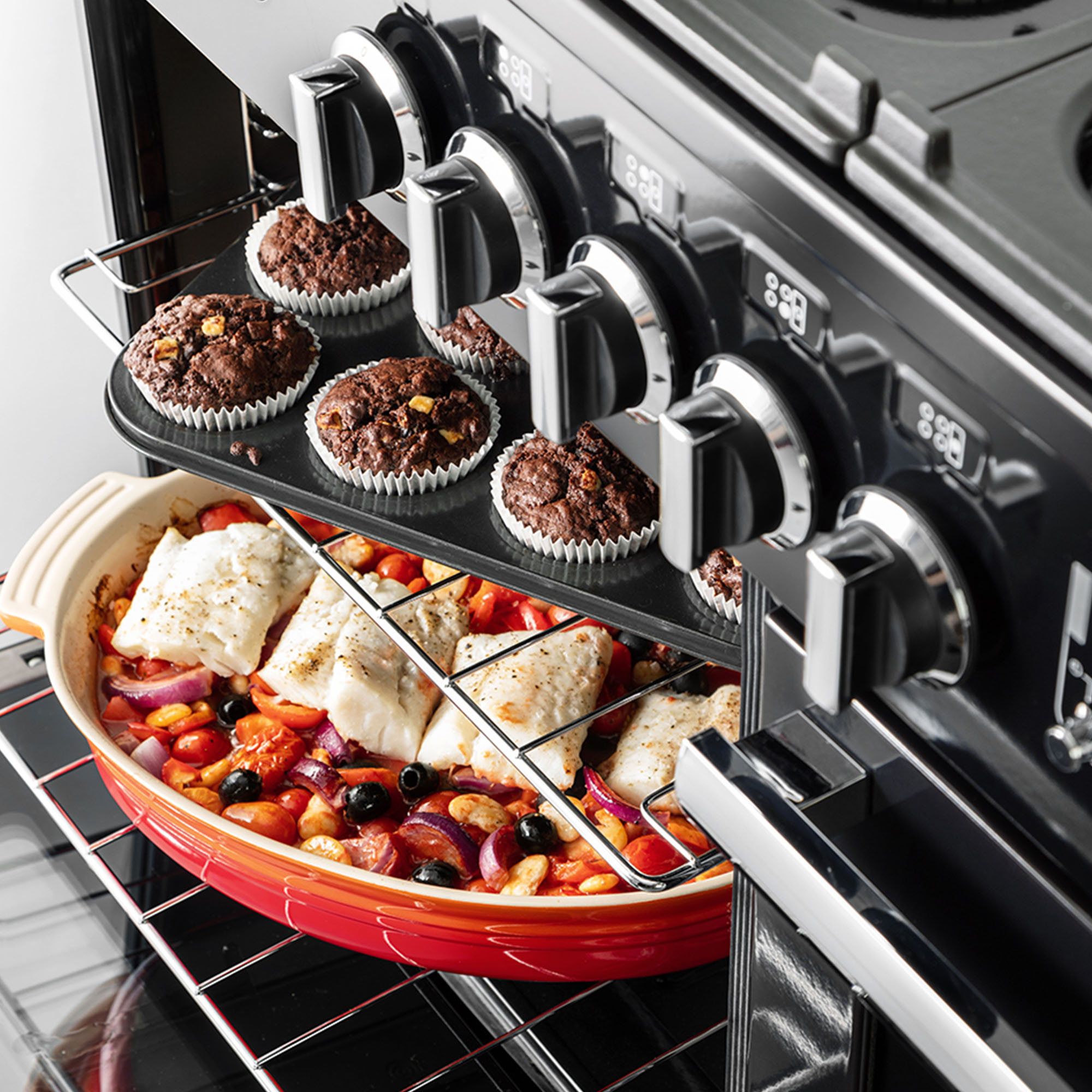 Falcon Professional+ FX 100CM Dual Fuel Range Cooker Black ...