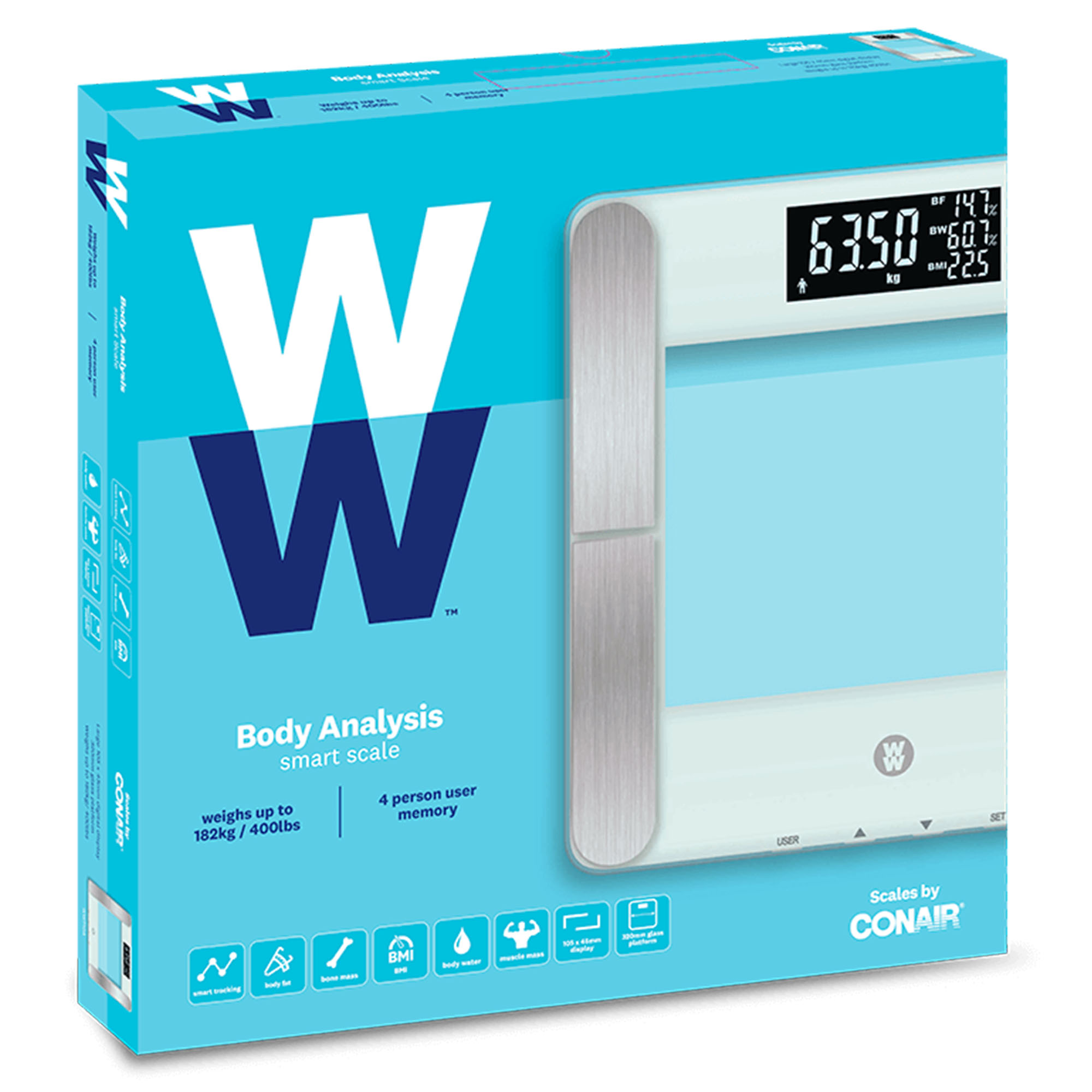 Conair Weight WatchersDigital Glass Scale WW710A - Buy Online with ...