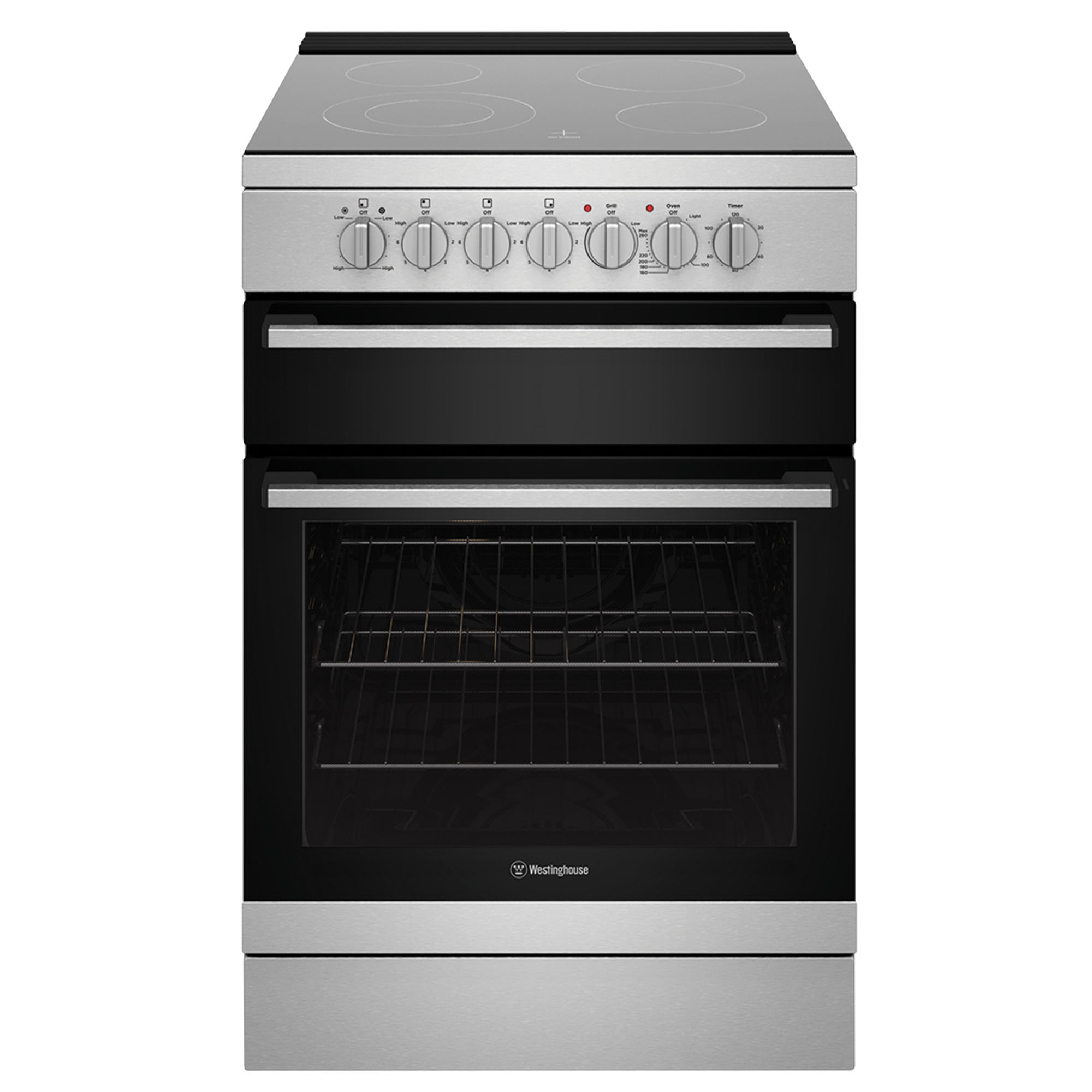 Westinghouse 60cm freestanding electric oven and ceramic cooktop ...