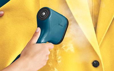 Tefal Pure Pop Handheld Garment Steamer, Marine Blue. DT2020 - Bing Lee