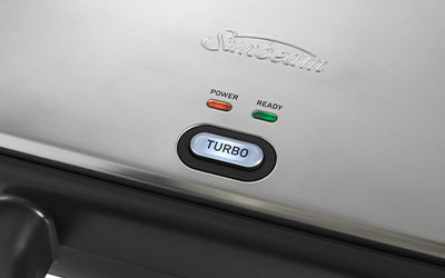 Sunbeam 2 Slice Turbo Crunch Toastie Maker GRM2100SS - Bing Lee