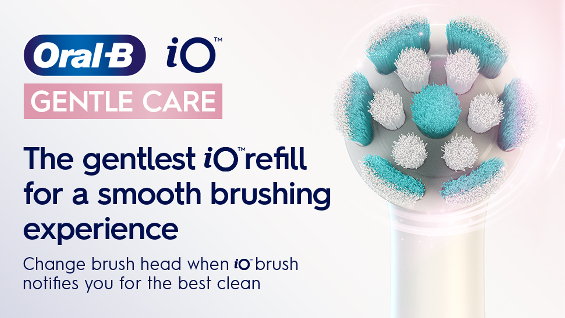 Oral-B iO Gentle Care Replacement Brush Heads White 2-Pack. IORG2PK ...