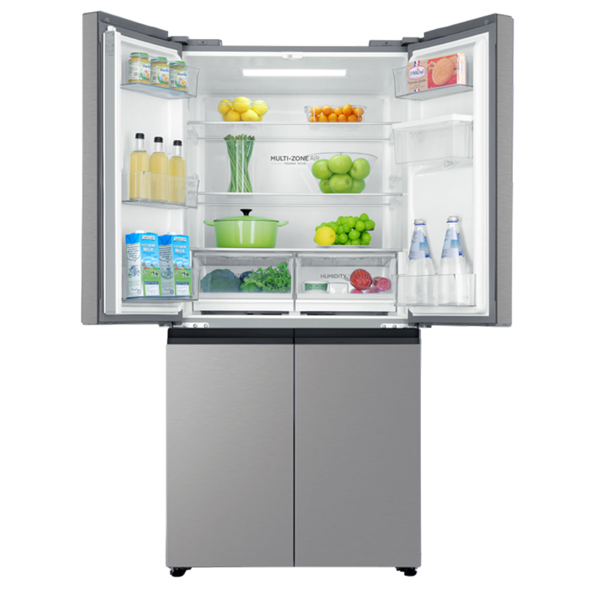 Haier Quad Door Refrigerator Freezer, 83cm, 508L, Water Satina ...