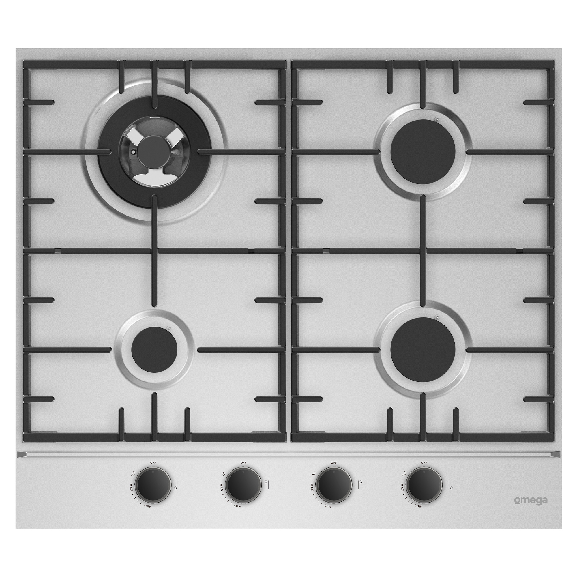 Omega 60cm Gas Cooktop - Stainless Steel. OCG604WX - Buy Online with ...