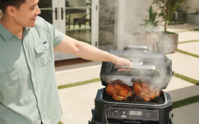 Ninja Woodfire Pro XL Outdoor Electric BBQ Grill & Smoker OG850 - Bing Lee