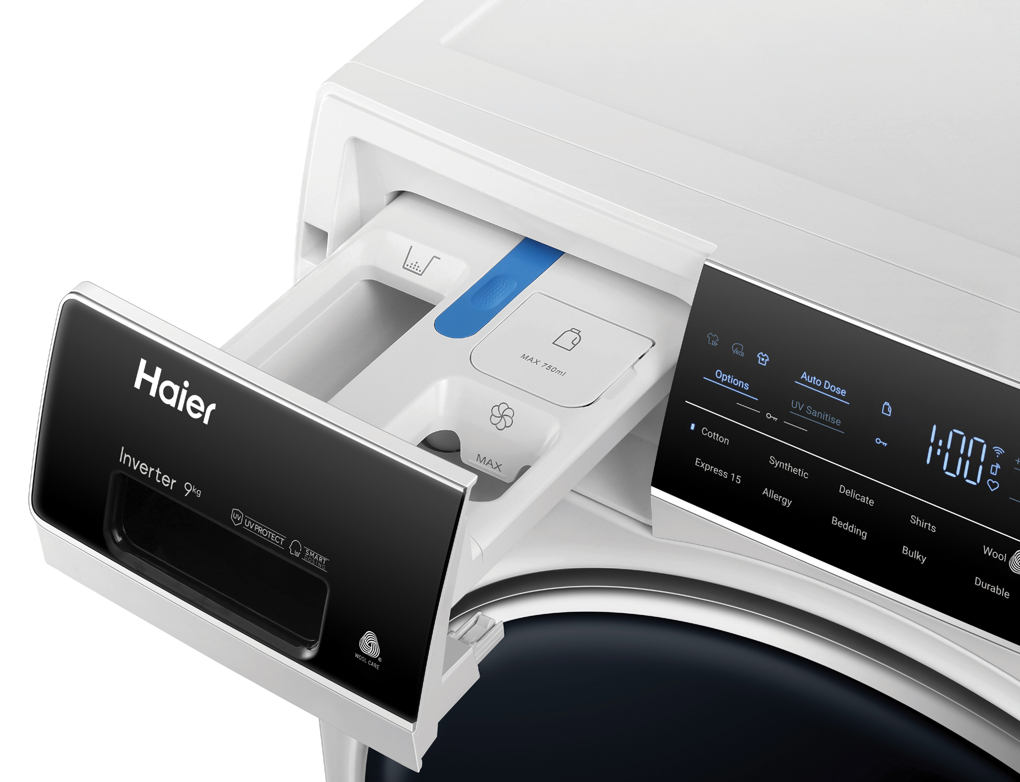 Haier Front Loader Washing Machine, 9kg, UV Protect HWF90AN1. - Buy ...