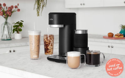 Sunbeam Iced + Hot Coffee Machine. SDP1500BK - Bing Lee