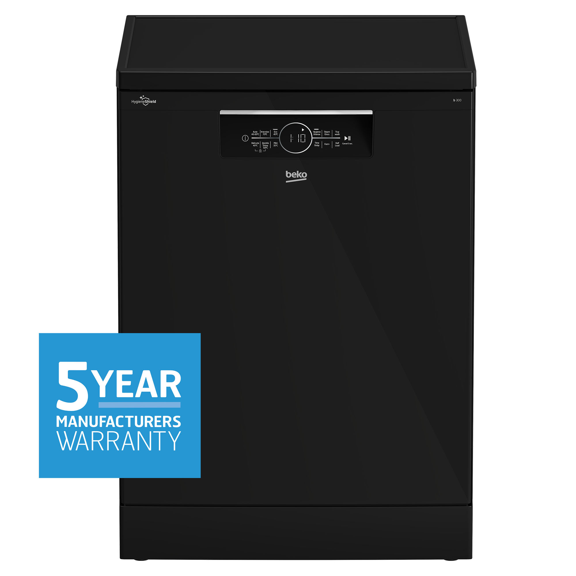 Beko 14 Place Setting Freestanding Dishwasher Black BDFB1430B - Buy ...