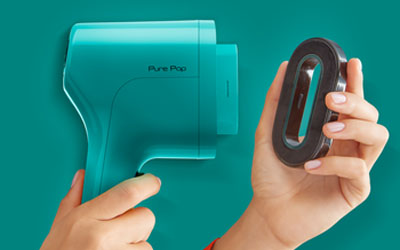 Tefal Pure Pop Handheld Garment Steamer, Teal DT2024 - Bing Lee