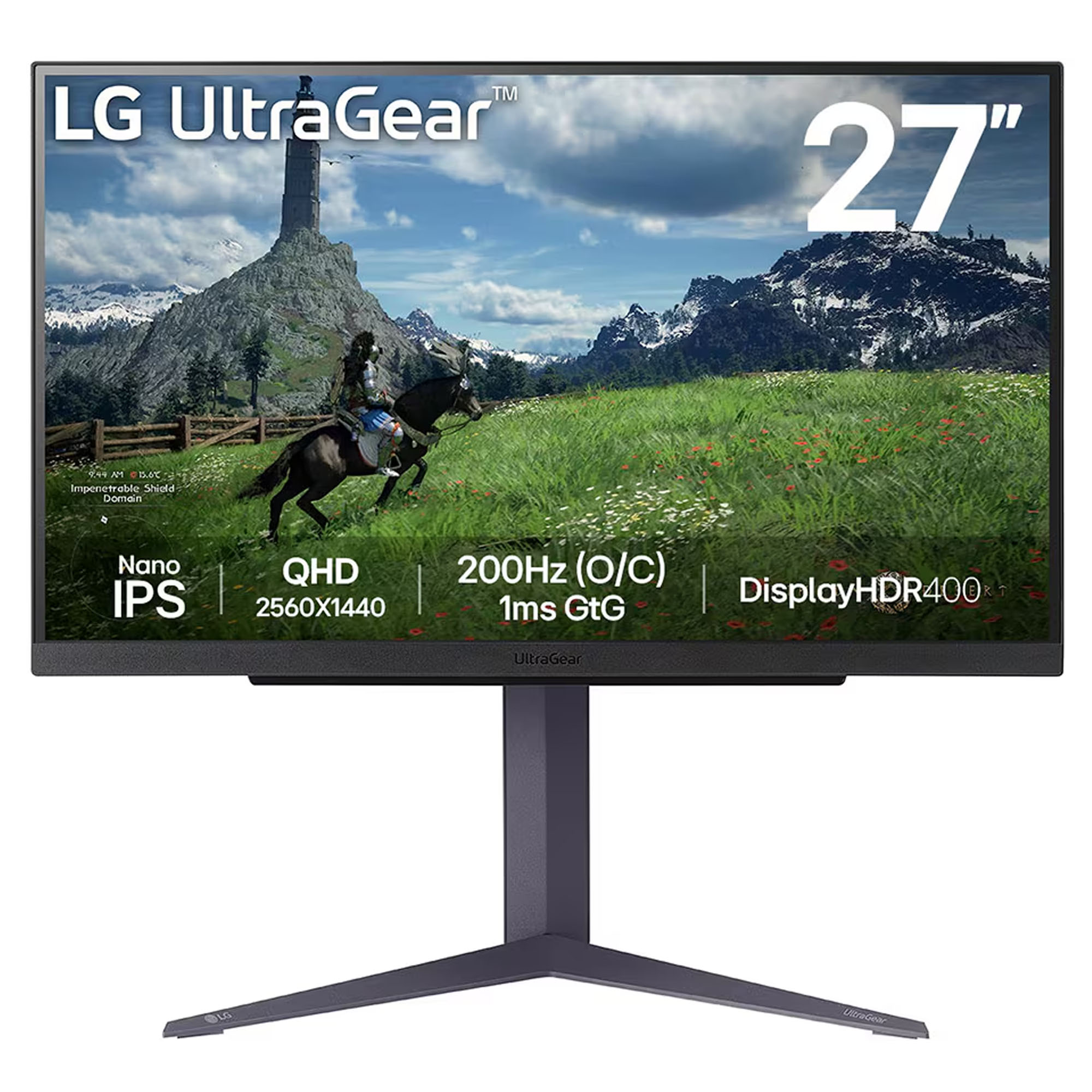 LG 27” UltraGear™ QHD Nano IPS 180Hz (O/C 200Hz) gaming monitor, 1ms ...