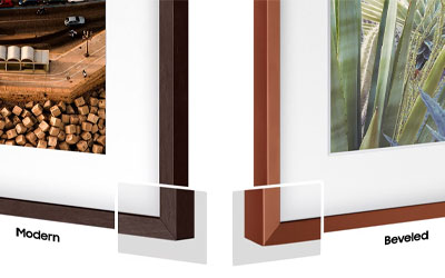 Samsung 55" Teak Customisable Modern Frame VG-SCFA55TKBRU. - Bing Lee