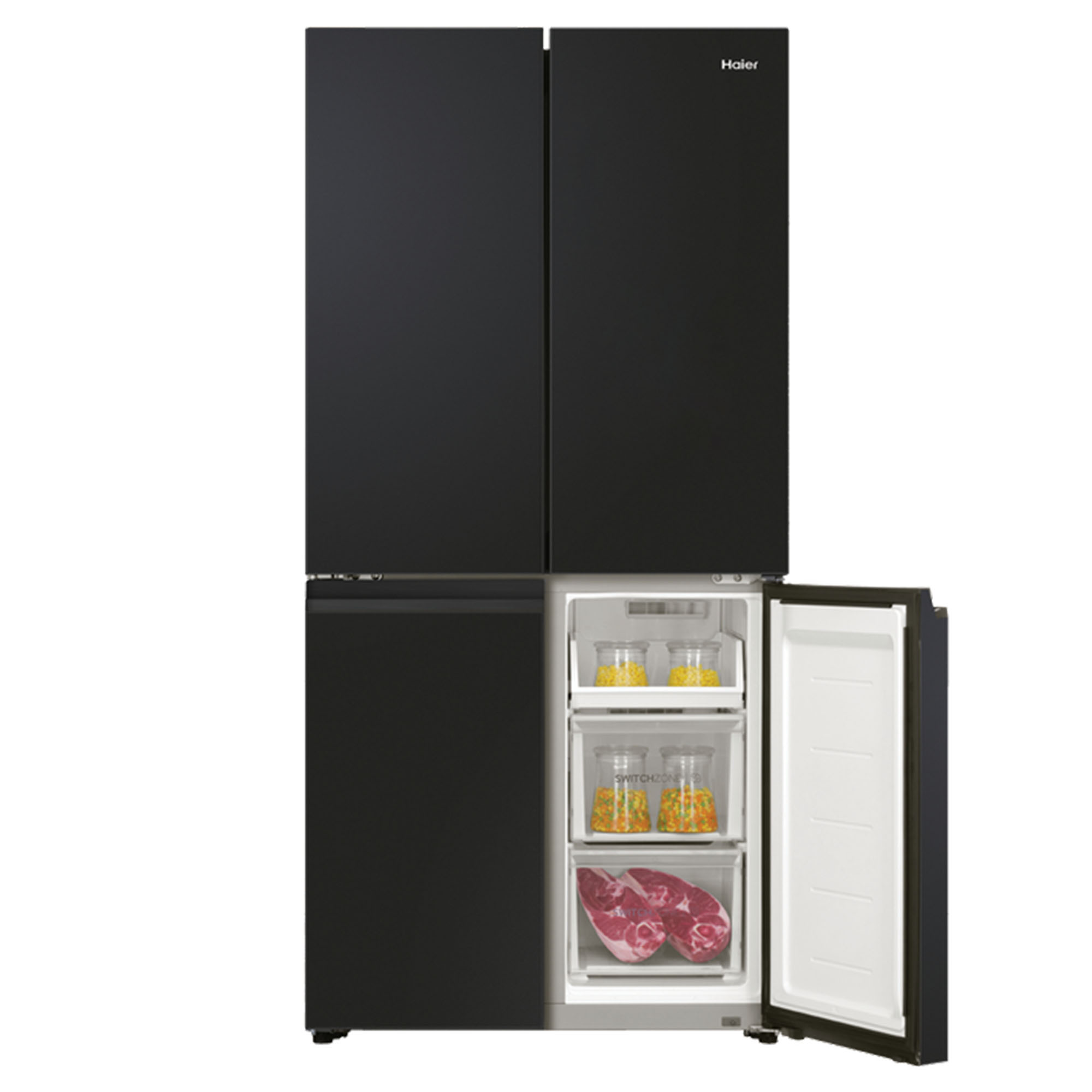 Haier Quad Door Refrigerator Freezer, 83cm, 463L Black HRF530YC - Buy ...