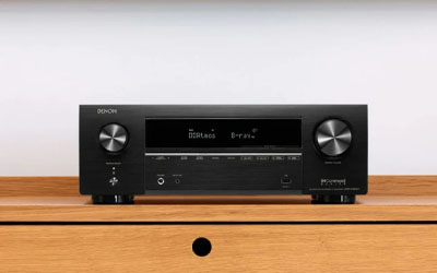 Denon 8K video and 3D audio 7.2-channel AVR Receiver AVRX1800HBKEA ...
