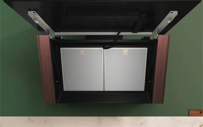 Neff 90cm Flex Design Inclined Rangehood with Deep Black Side Trims ...