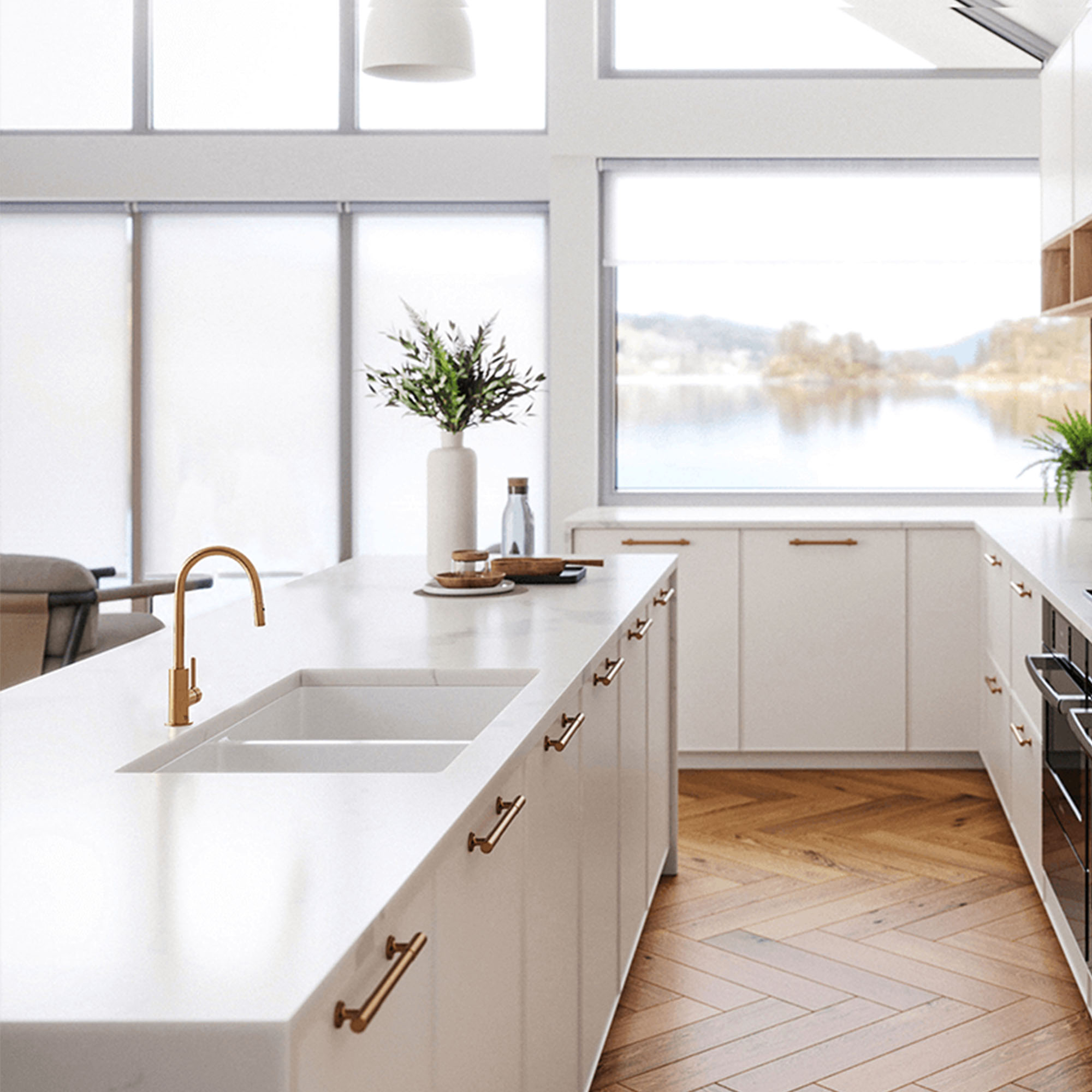 Turner Hastings Naples Pull Out Mixer Tap Brushed Brass NA303PMBB - Buy ...