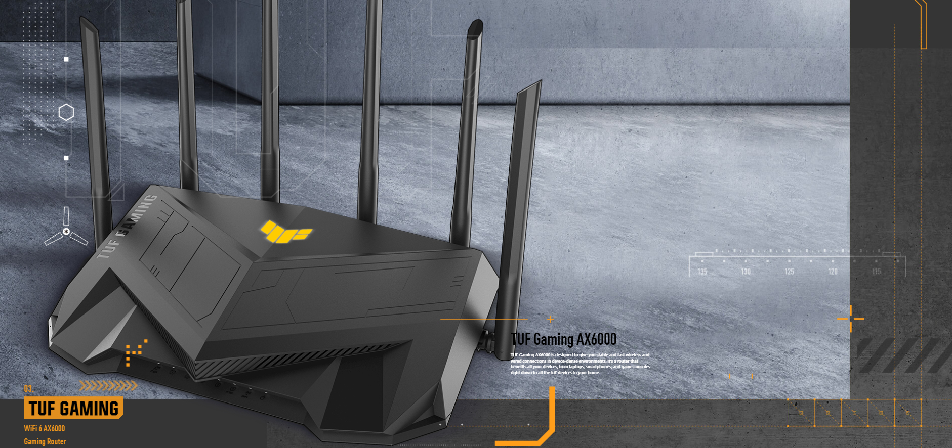 Asus TUF Gaming AX6000 Dual Band WiFi 6 Gaming Router TUF-AX6000 - Bing Lee