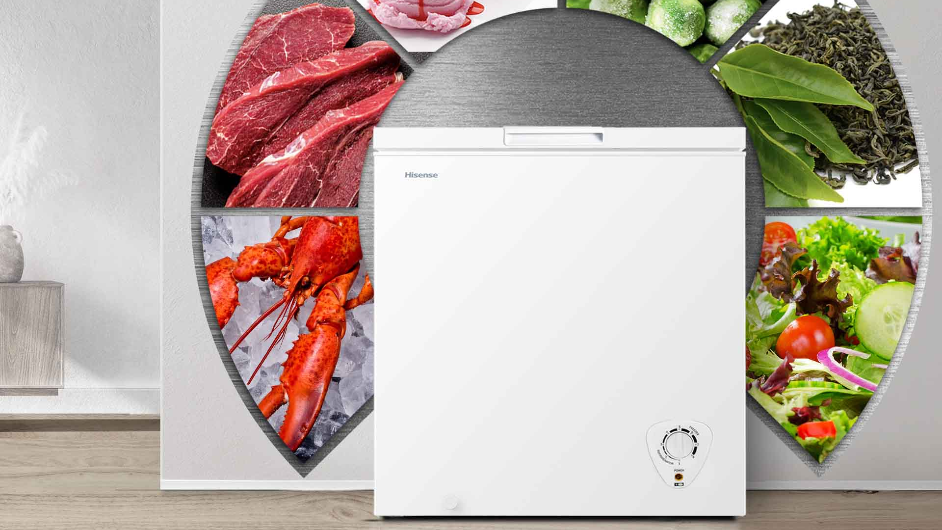 Hisense 200L Hybrid Chest Freezer - White HRCF201 - Bing Lee