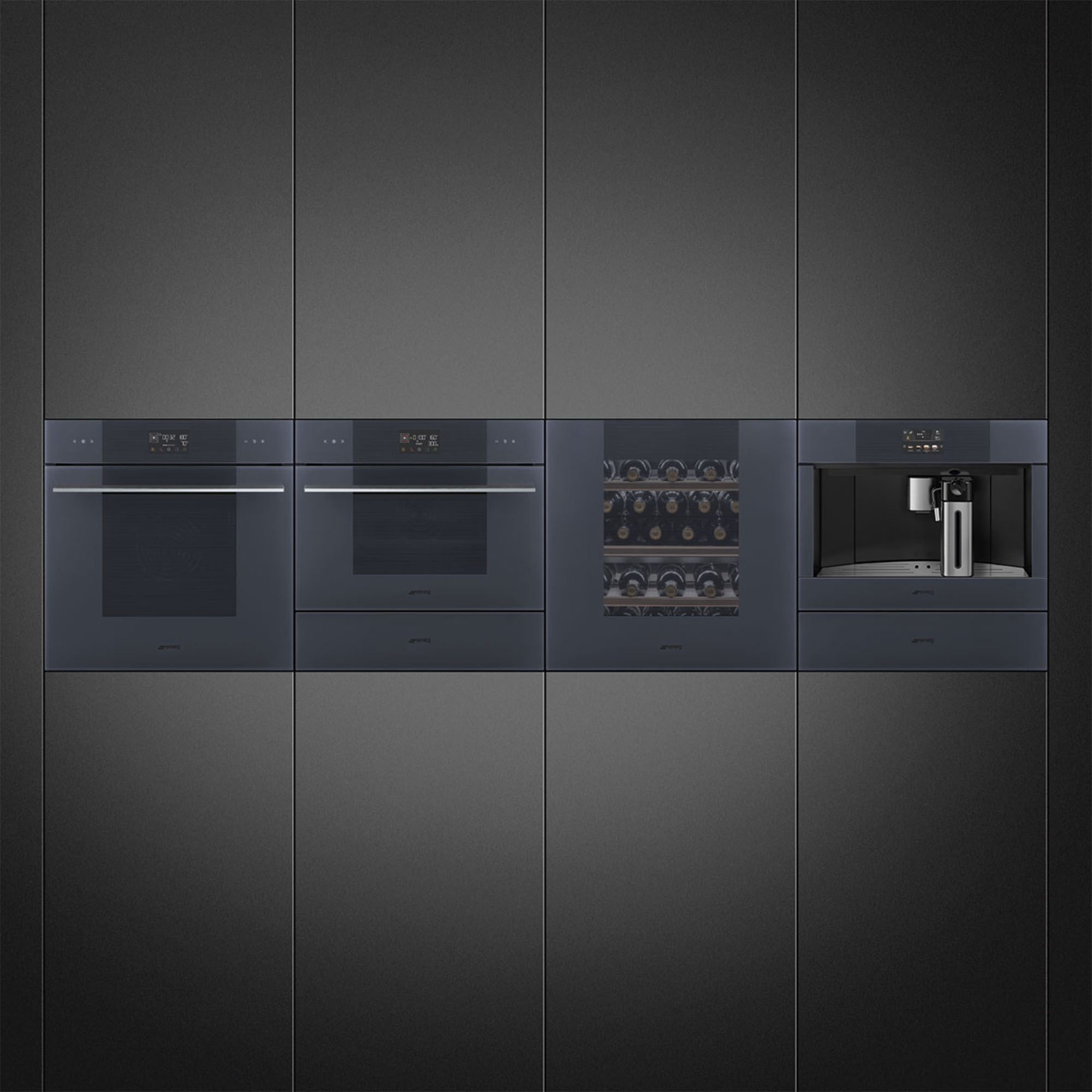 Smeg Linea Compact Builtin Coffee Machine Neptune Grey CMS4104G - Buy ...