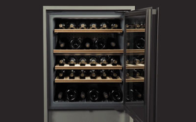 Smeg 38 Bottle Built-in Wine Cooler Dolce Stil Novo Aesthetic Right ...