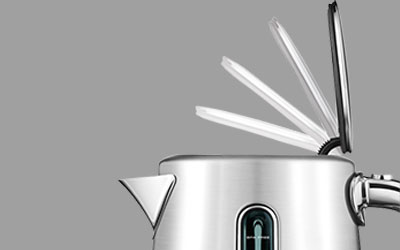 Breville the Soft Top® Luxe Kettle - Sea Salt Brass. BKE735SSB - Bing Lee