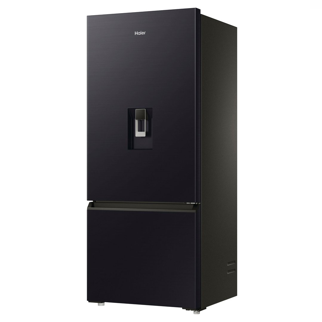 Haier Refrigerator Freezer, 70cm, 420L, Water, Bottom Freezer, Black ...