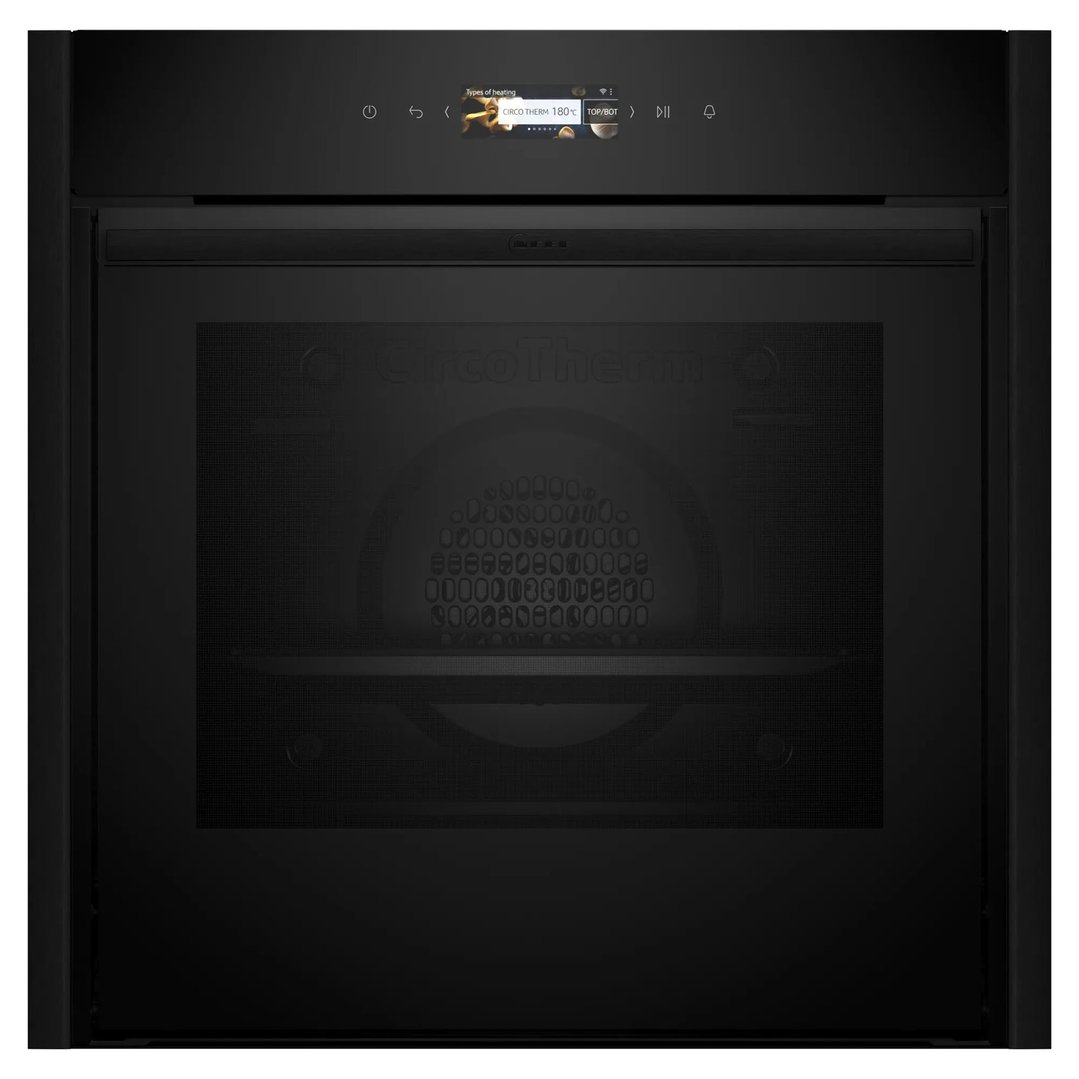 NEFF Pyrolytic Slide & Hide® Oven with Deep Black Side Trims / Handle ...