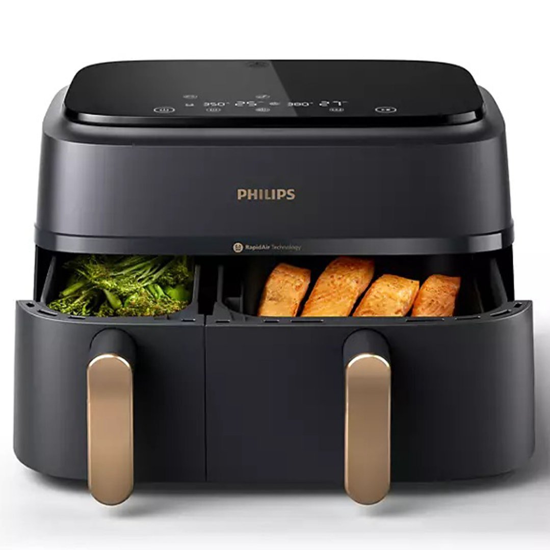 Philips 3000 Series Dual Basket Airfryer NA352/00 - Bing Lee