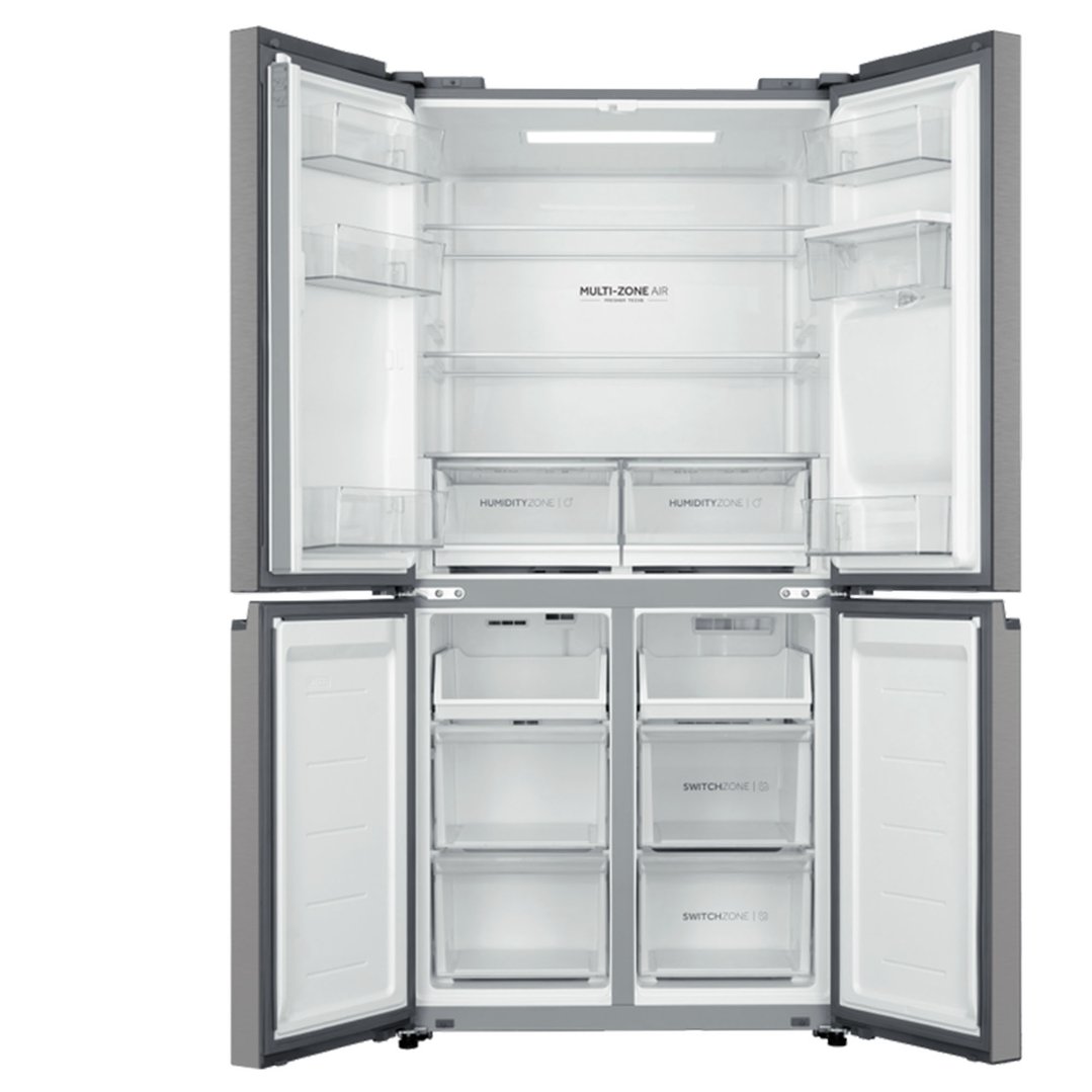 Haier Quad Door Refrigerator Freezer, 83cm, 508L, Water Satina ...