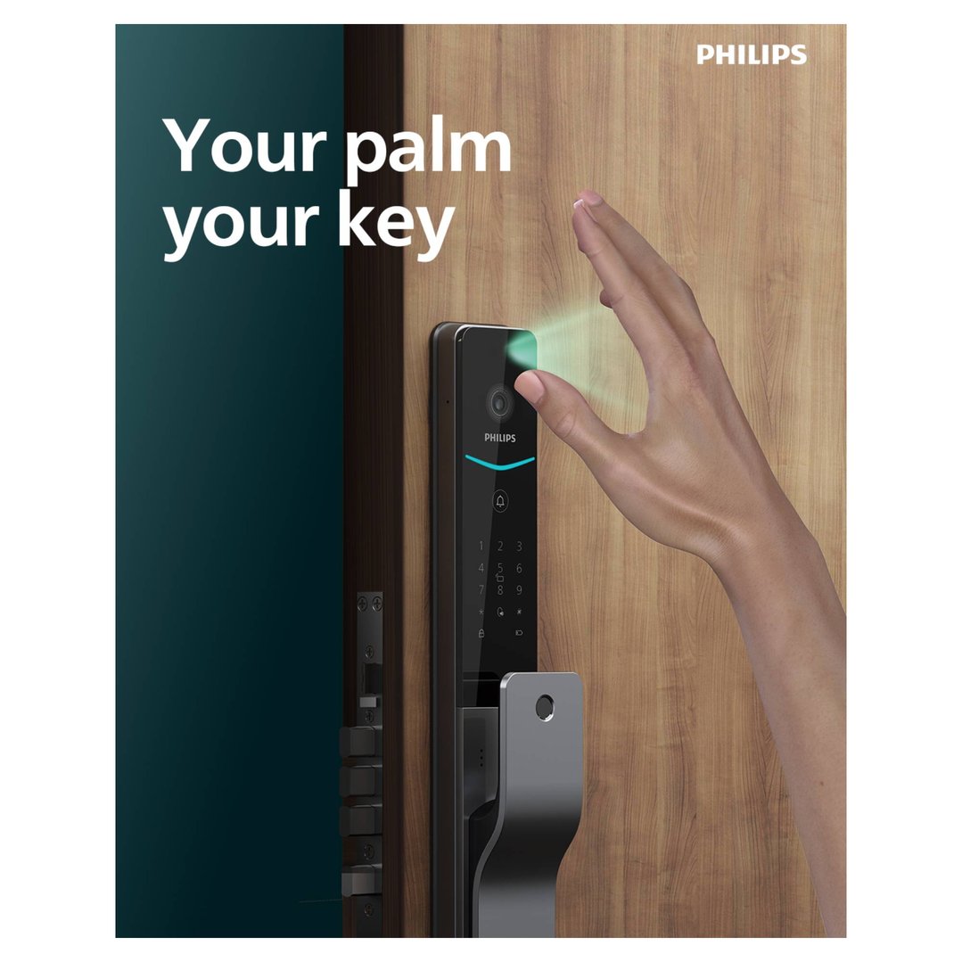 Philips Palm Vein Smart Door Lock DDL720-MVP-17HWS - Bing Lee