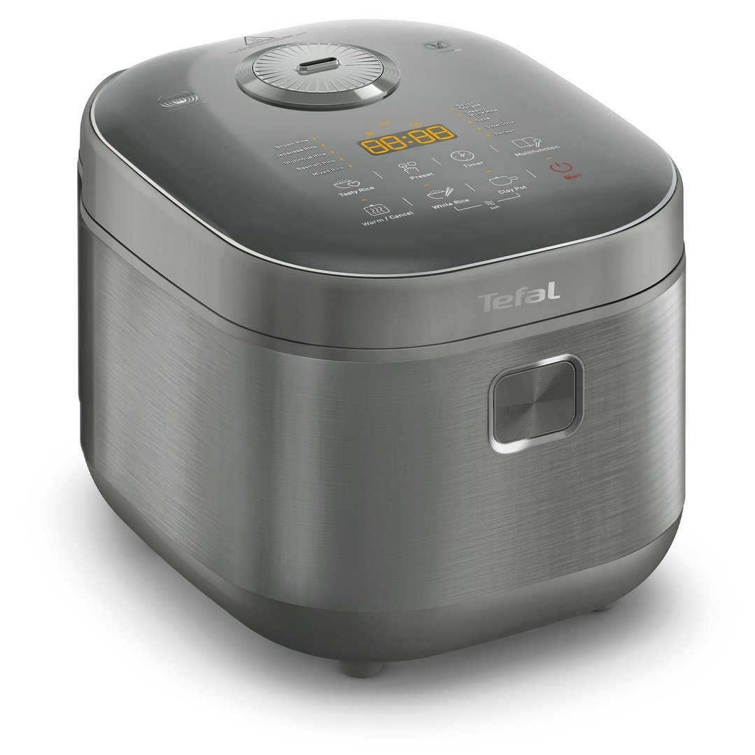 Tefal 1.8L/10 Cups Rice Master IH Rice Cooker, Grey. RK818A - Bing Lee
