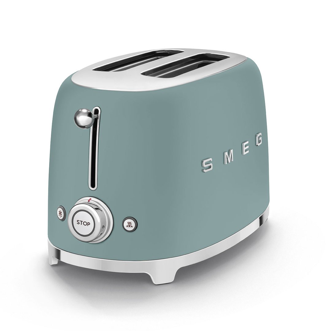 Smeg 50's Retro Style Aesthetic 2 Slice Toaster Emerald Green ...