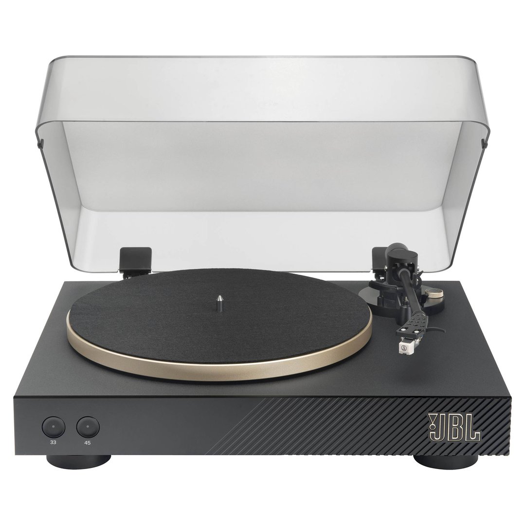 JBL Spinner Bluetooth Turntable - Black Gold. JBLSPINNERBTGLDAS - Bing Lee
