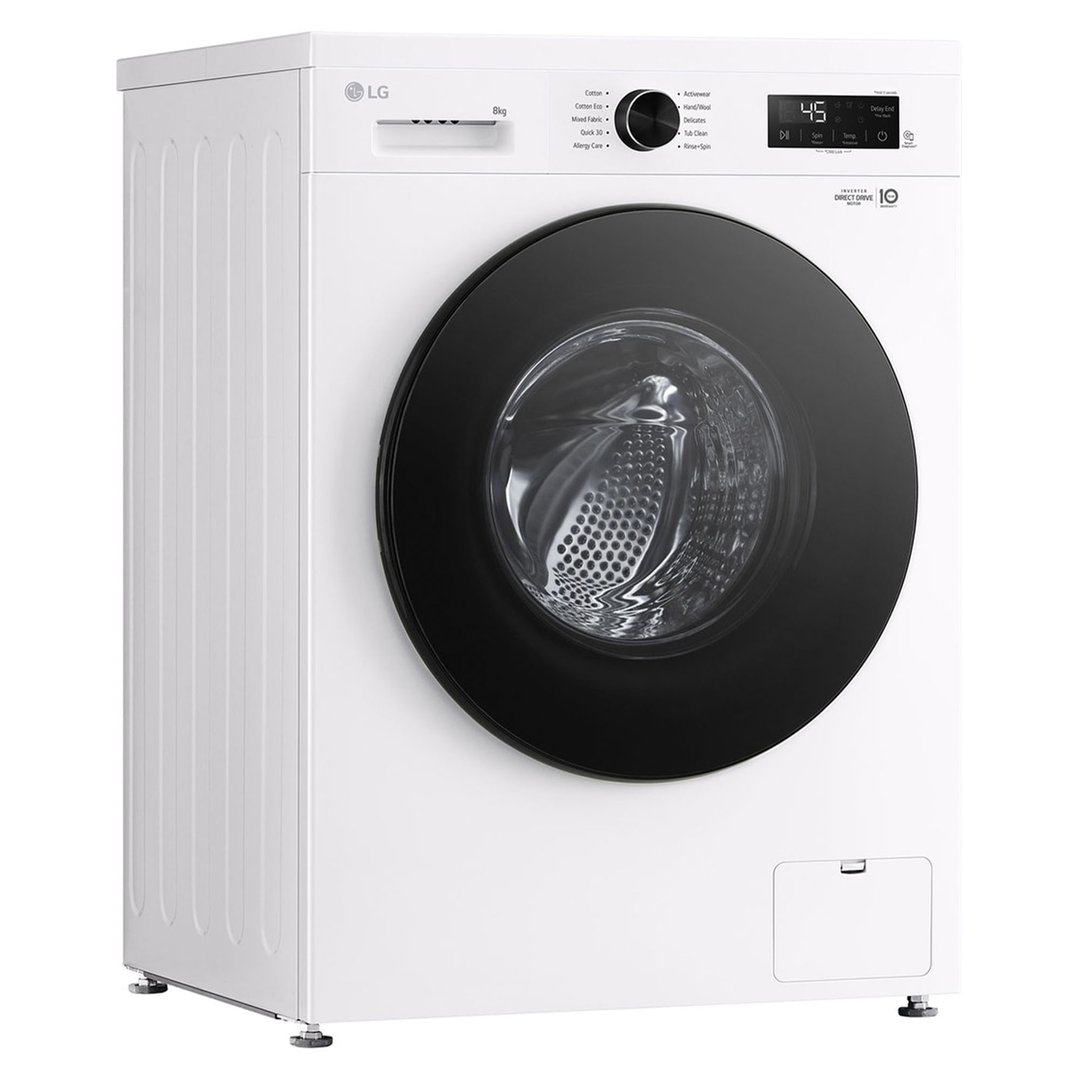 LG 8kg Series 1 Front Load Washer - Steam WV1-1208W - Bing Lee