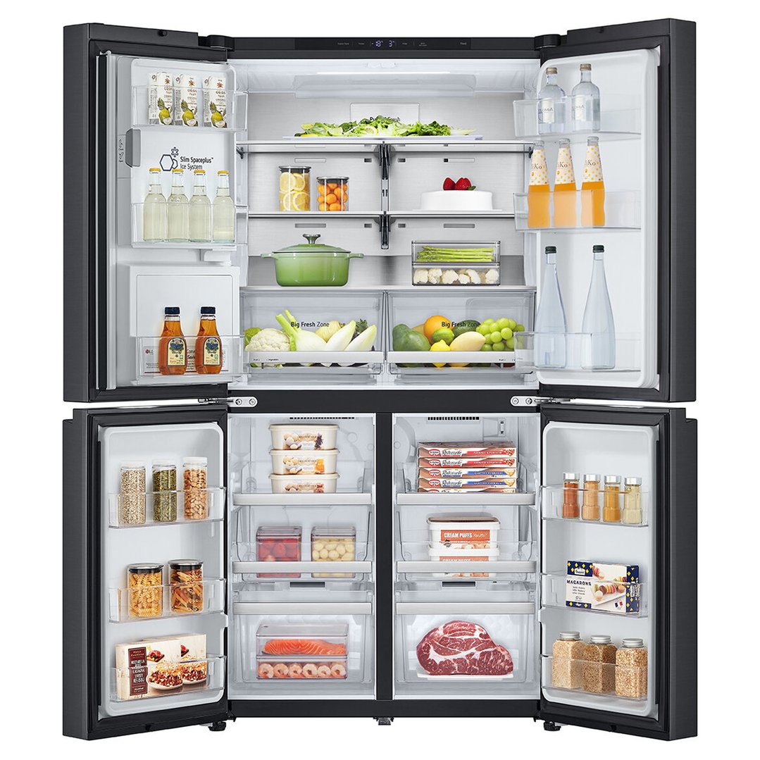 LG 637L French Door Fridge in Matte Black Finish. GF-L700MBL - Bing Lee