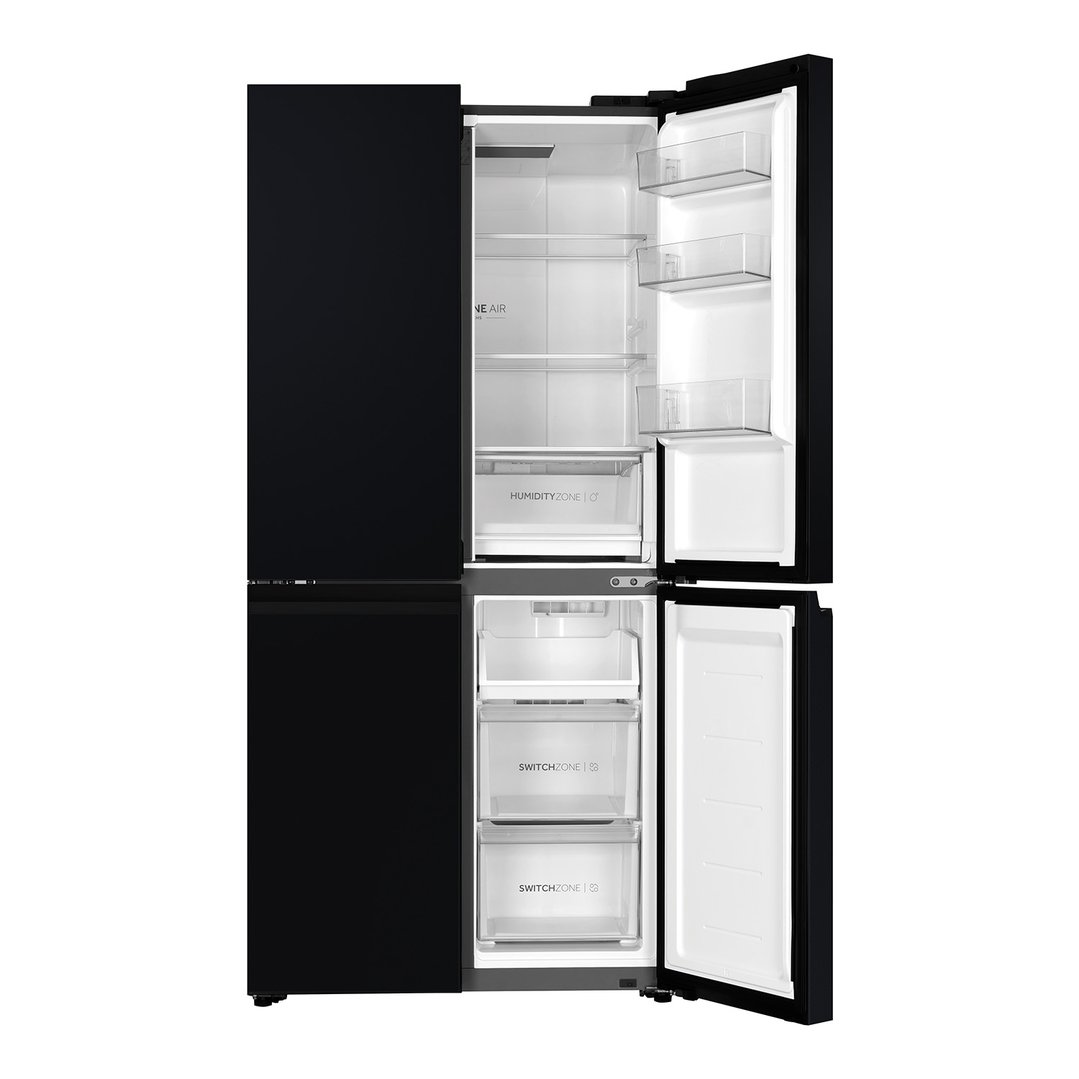 Haier Quad Door Refrigerator Freezer, 83cm, 463L Black HRF530YC. - Bing Lee