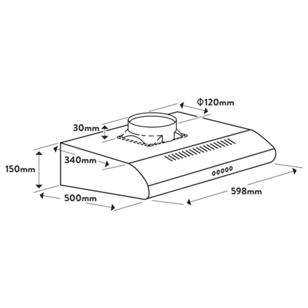 Omega 60cm Fixed Rangehood ORF60XL - Bing Lee