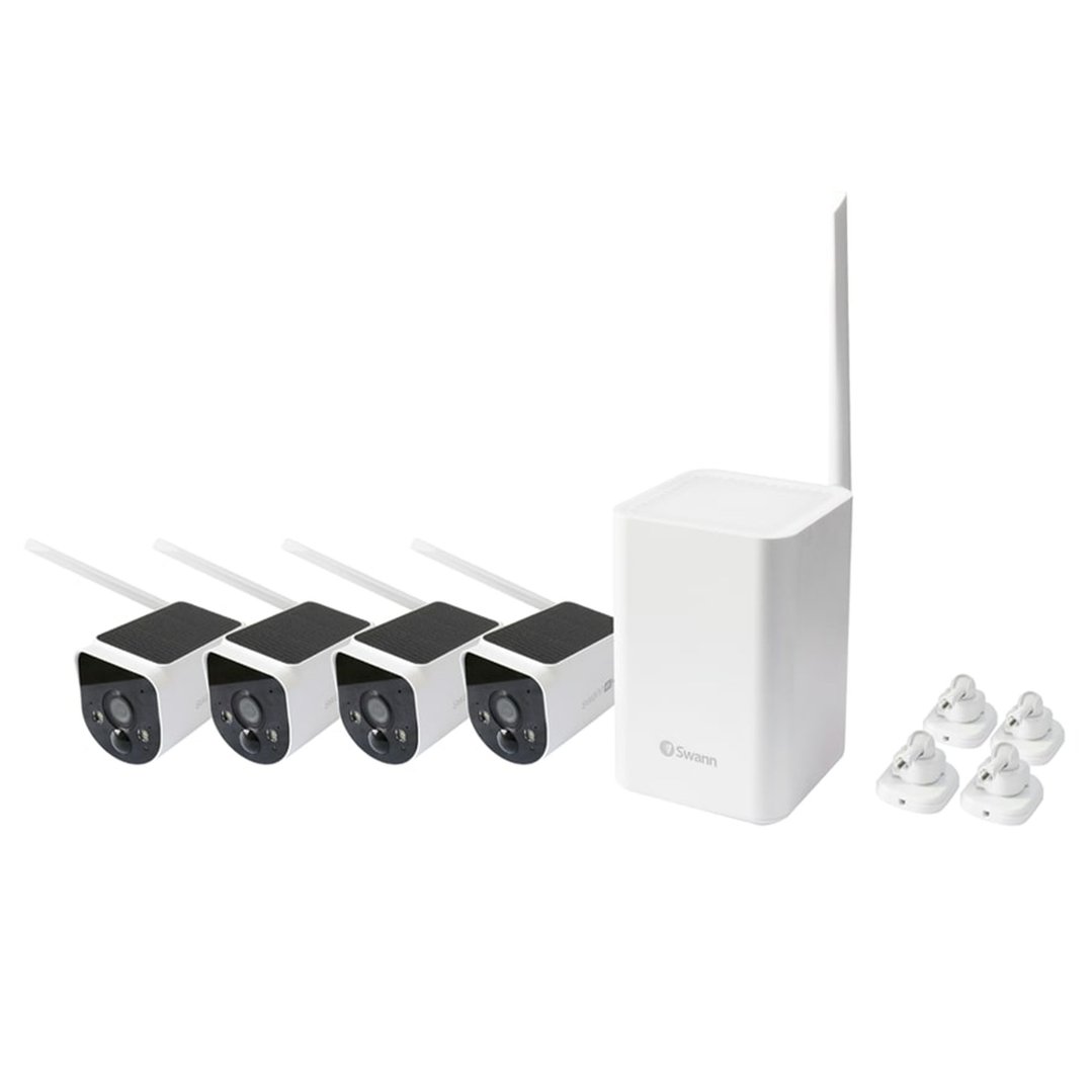 Swann MaxRanger4K Solar Security System with Longest Range Wireless ...