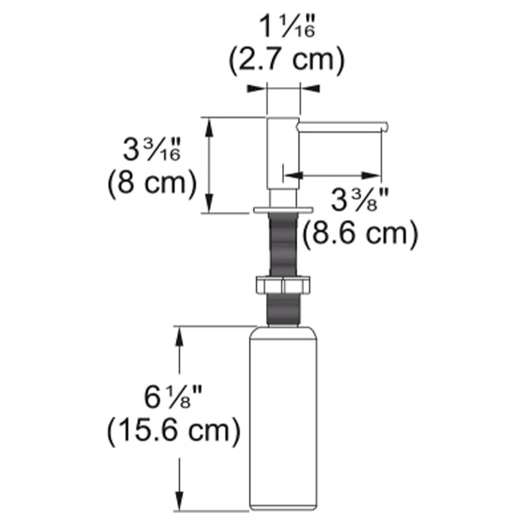 Franke ATLAS Soap Dispenser Brushed Stainless SD3450SS. - Bing Lee