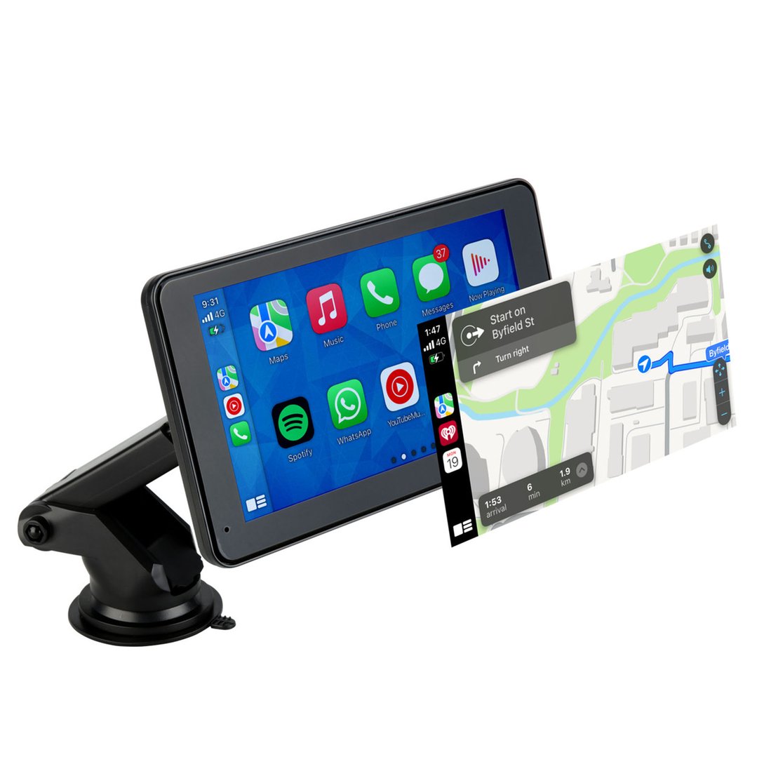 Laser 7" Portable CarPlay Android Auto Touchscreen. NAVC-7CP-931 - Bing Lee