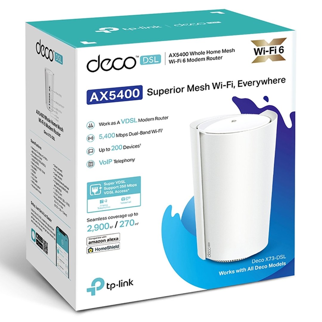 TP-Link AX5400 VDSL Whole Home Mesh Wi-Fi 6 Modem Router - 1-pack ...