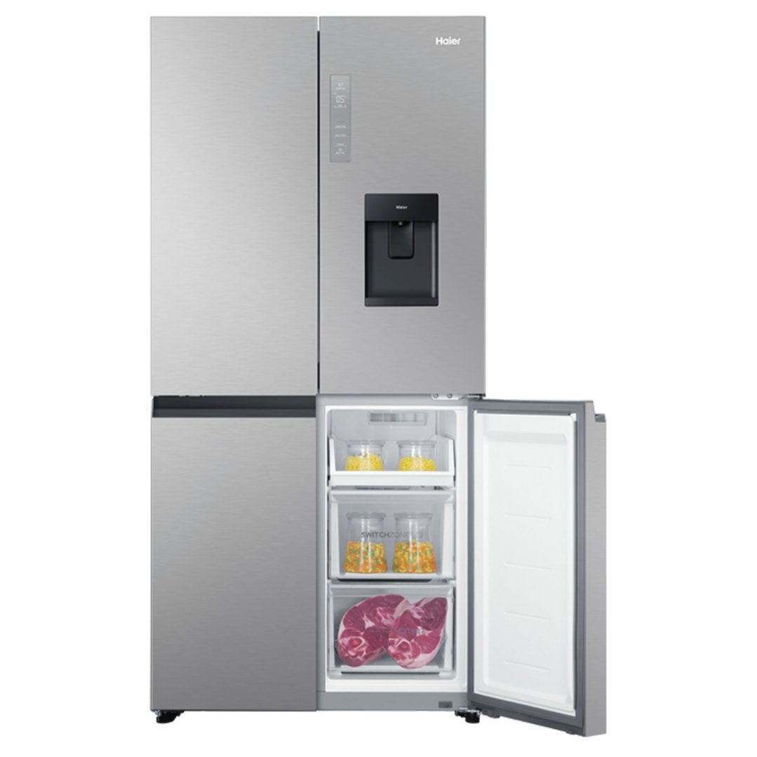 Haier Quad Door Refrigerator Freezer, 83cm, 508L, Water Satina ...