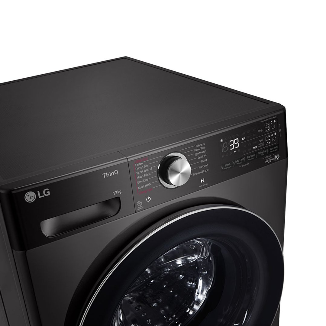 LG 12kg Series 10 Front Load Washer - Black. WV10-1412B - Bing Lee ...