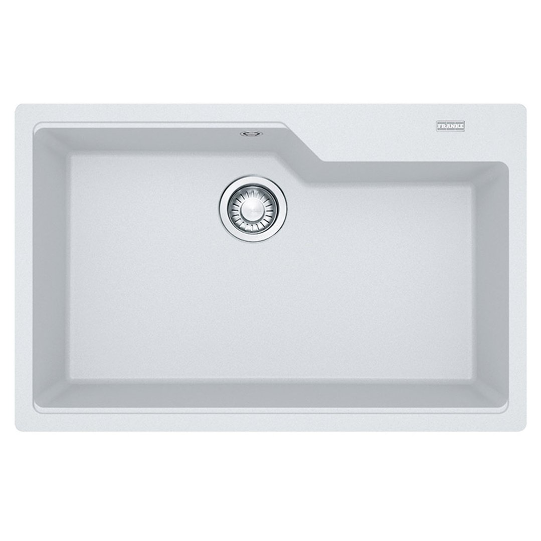 Franke URBAN Polar White Single Bowl Topmount Kit UBG610-78PW - Bing ...