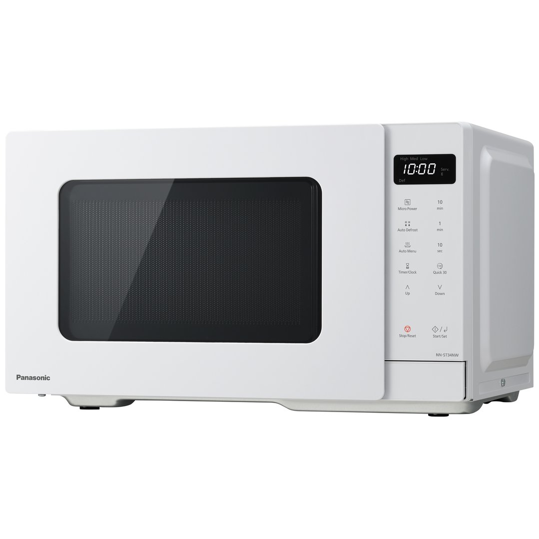 Panasonic 25L Microwave Oven - White. NN-ST34NWQPQ - Bing Lee
